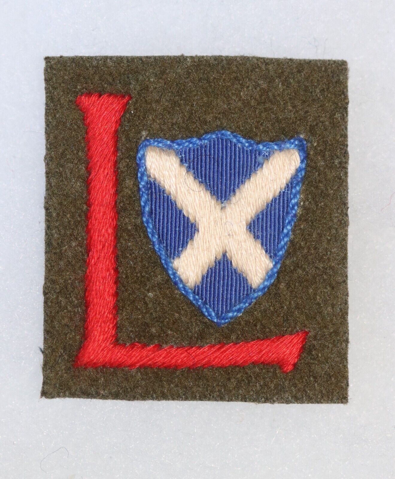 BRITISH ARMY WW1 52ND LOWLAND DIVISION FORMATION DIVISIONAL SIGN #2 ...