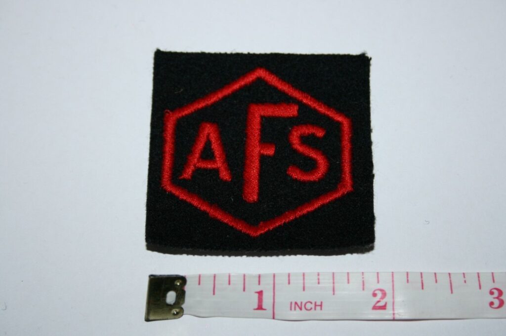 ORIGINAL WW2 WWII BRITISH AUXILIARY FIRE SERVICE CLOTH UNIFORM PATCH ...